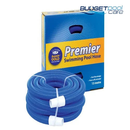 Aussie Gold PREMIER POOL HOSE (13m/42ft) Heavy Duty at Budget Pool Care