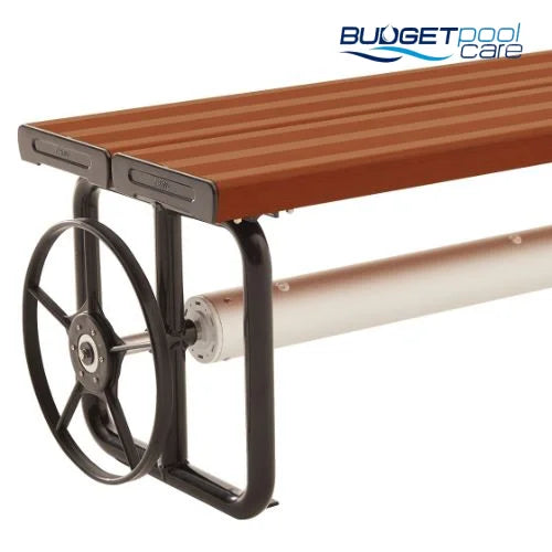 DAISY UNDER BENCH ROLLER (standard) Western Red Cedar at Budget Pool Care