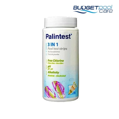 Palintest 3 in 1 Test Strips at Budget Pool Care