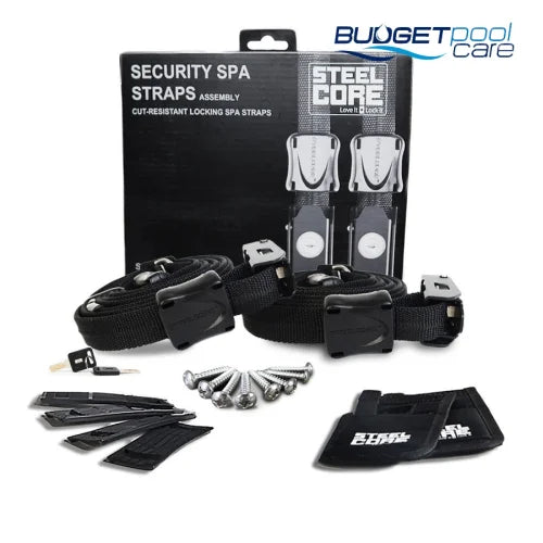 Steelcore Spa Security Strap Pair with Edge Protectors and Buckle Cove ...
